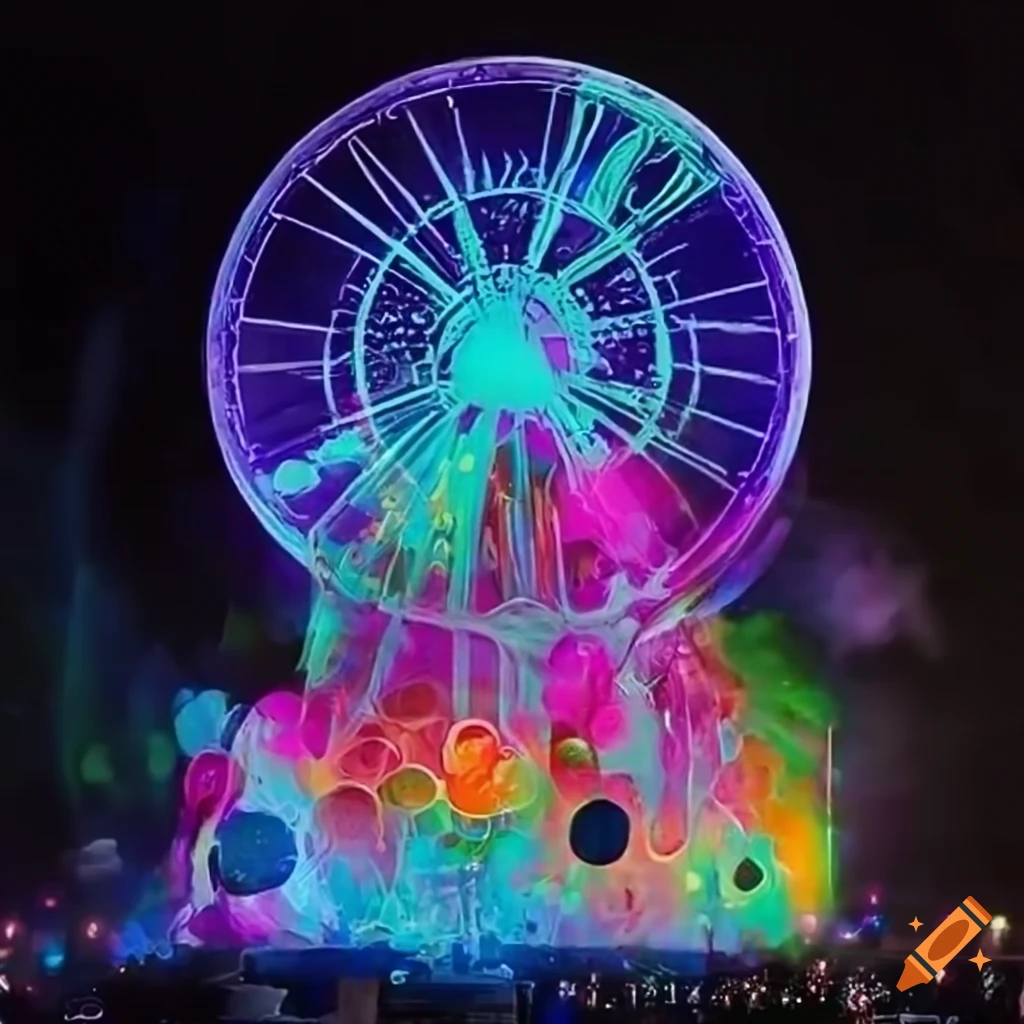 Music festival sticker on Craiyon