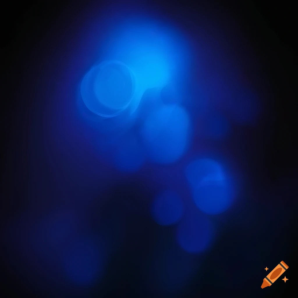 Abstract royal blue light on black background on Craiyon