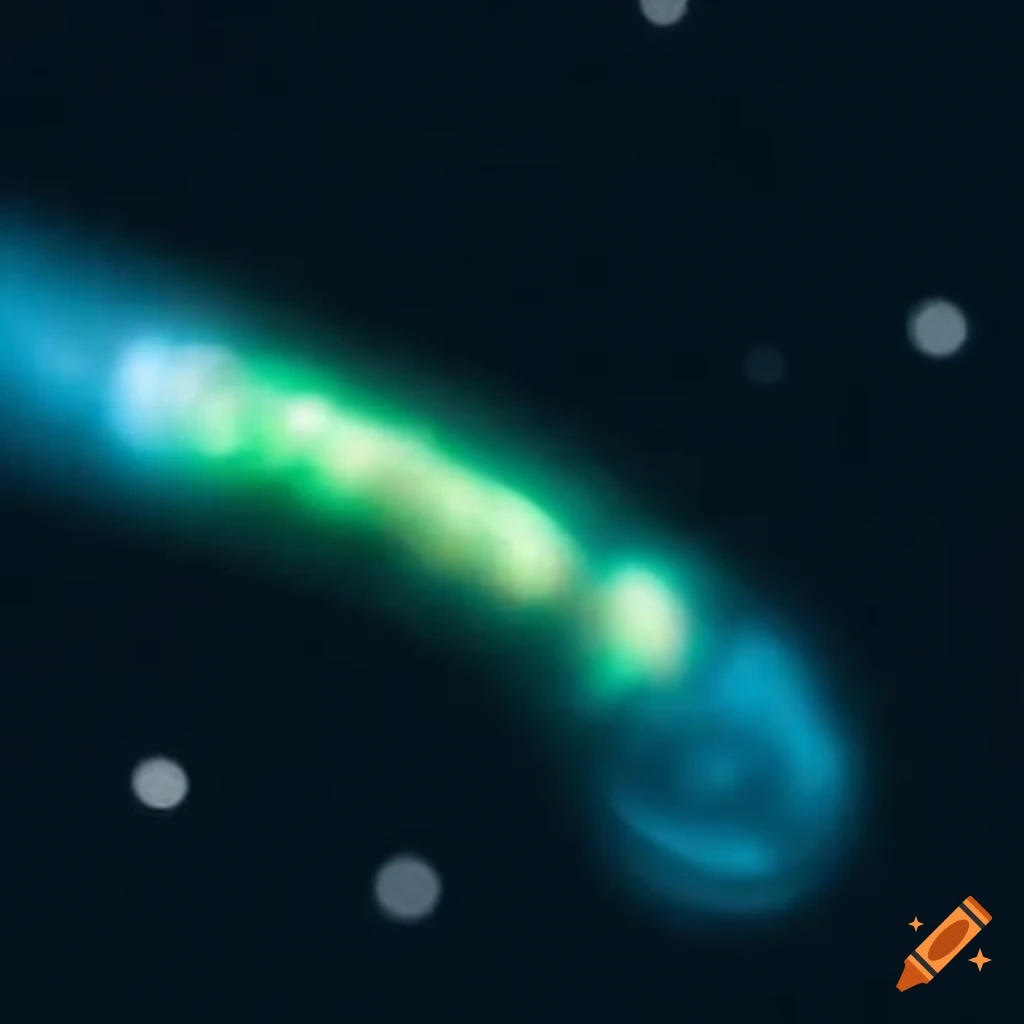 Inter-dimensional worm creating a wormhole in deep space on Craiyon