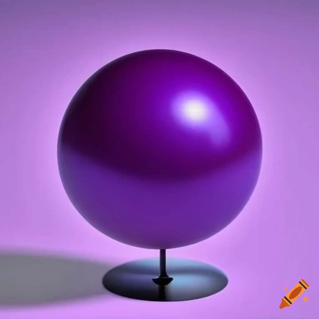 Purple round 3d ball on Craiyon