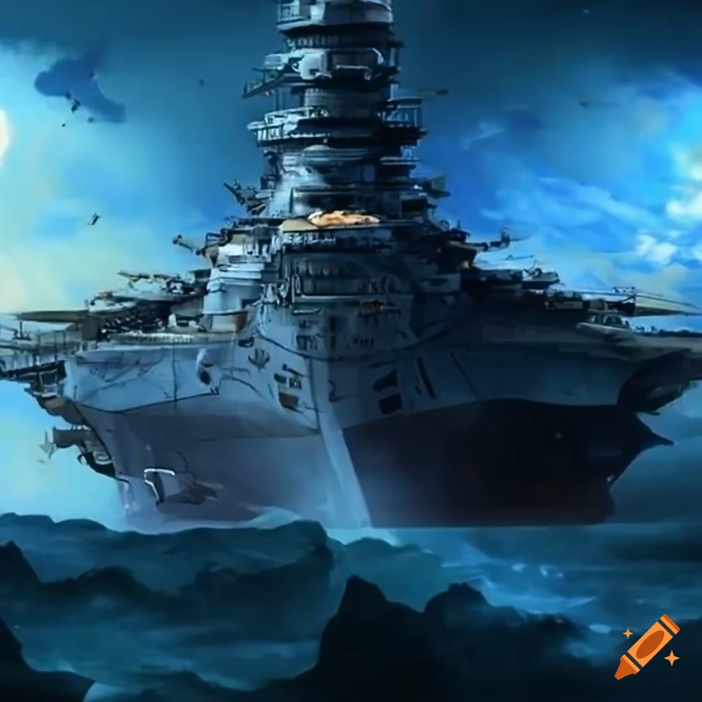 Space battleship yamato on Craiyon