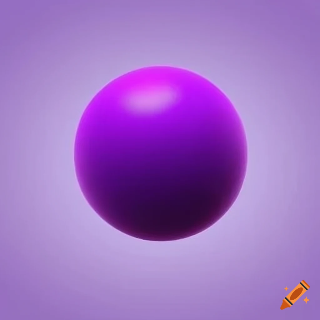 Purple round 3d ball on Craiyon