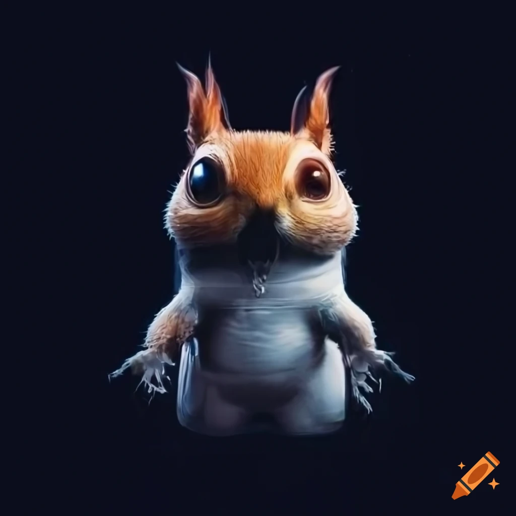 Squirrel astronaut on Craiyon