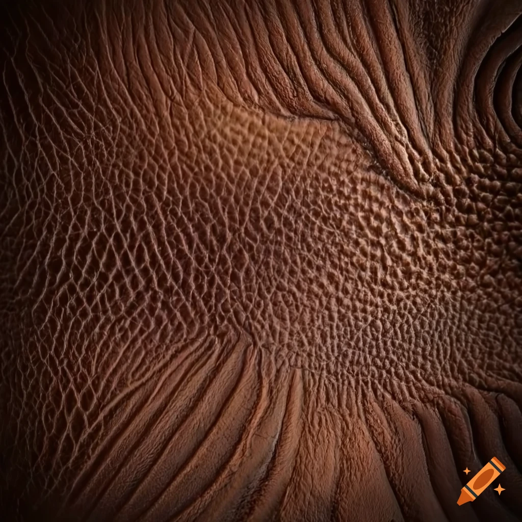 Textured leather armor in full view on Craiyon