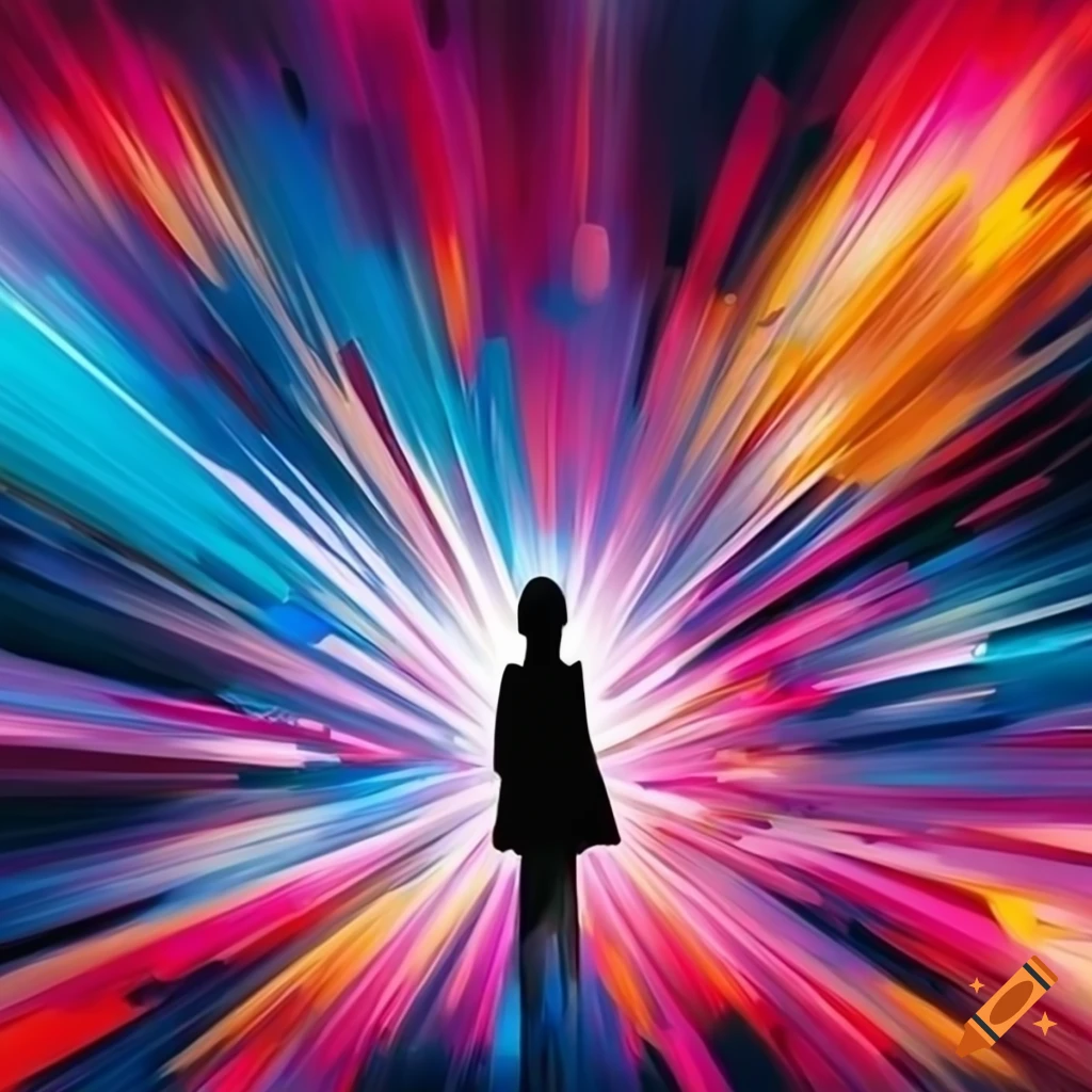 Modern abstract talent show poster on Craiyon