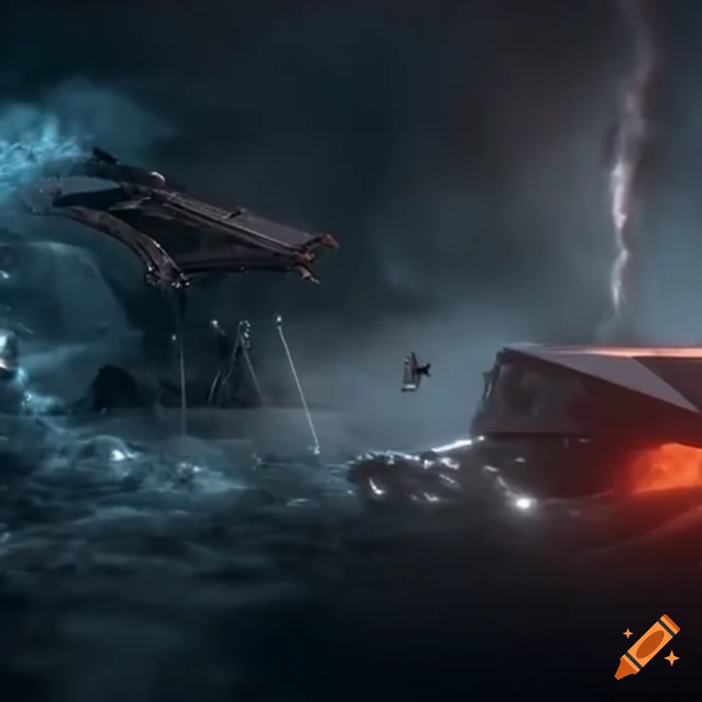 Spaceship crash resembling the flying bike from et the extraterrestrial ...