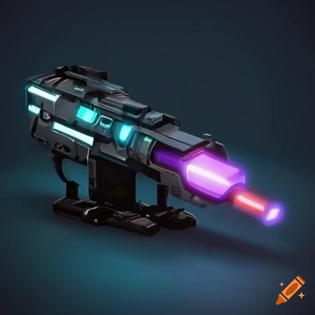 Sci-fi laser cannon on Craiyon