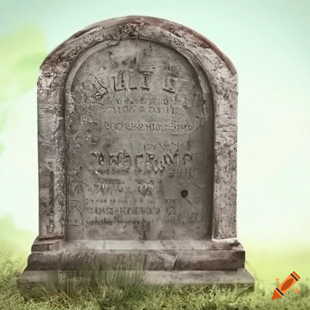 Tombstone with the epitaph "This wasn't cheap!" on Craiyon