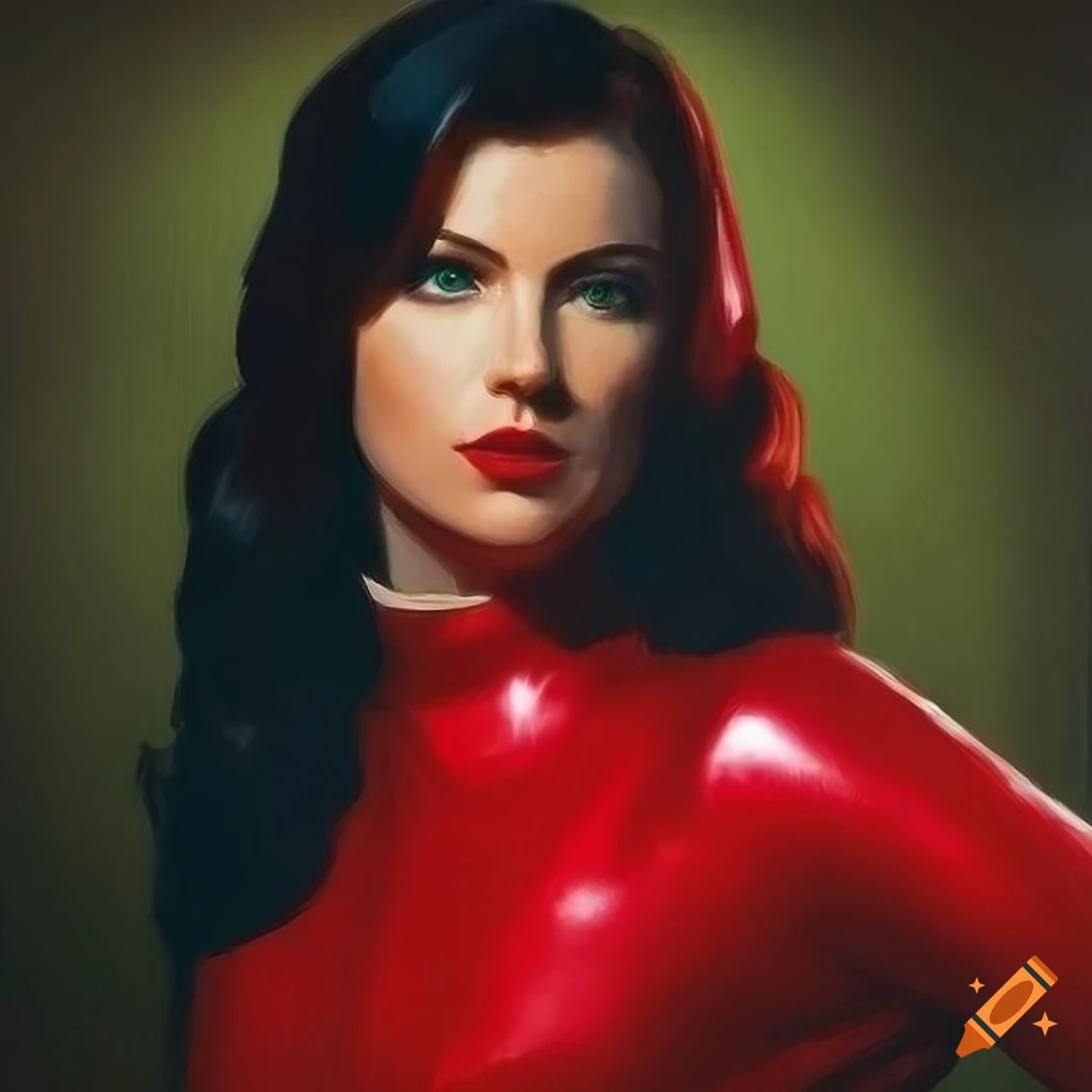 Mary jane watson in a detailed digital painting with a latex knight on ...