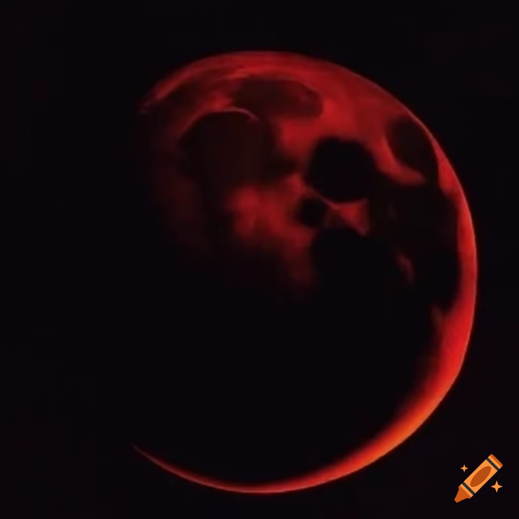 Bleeding moon on Craiyon