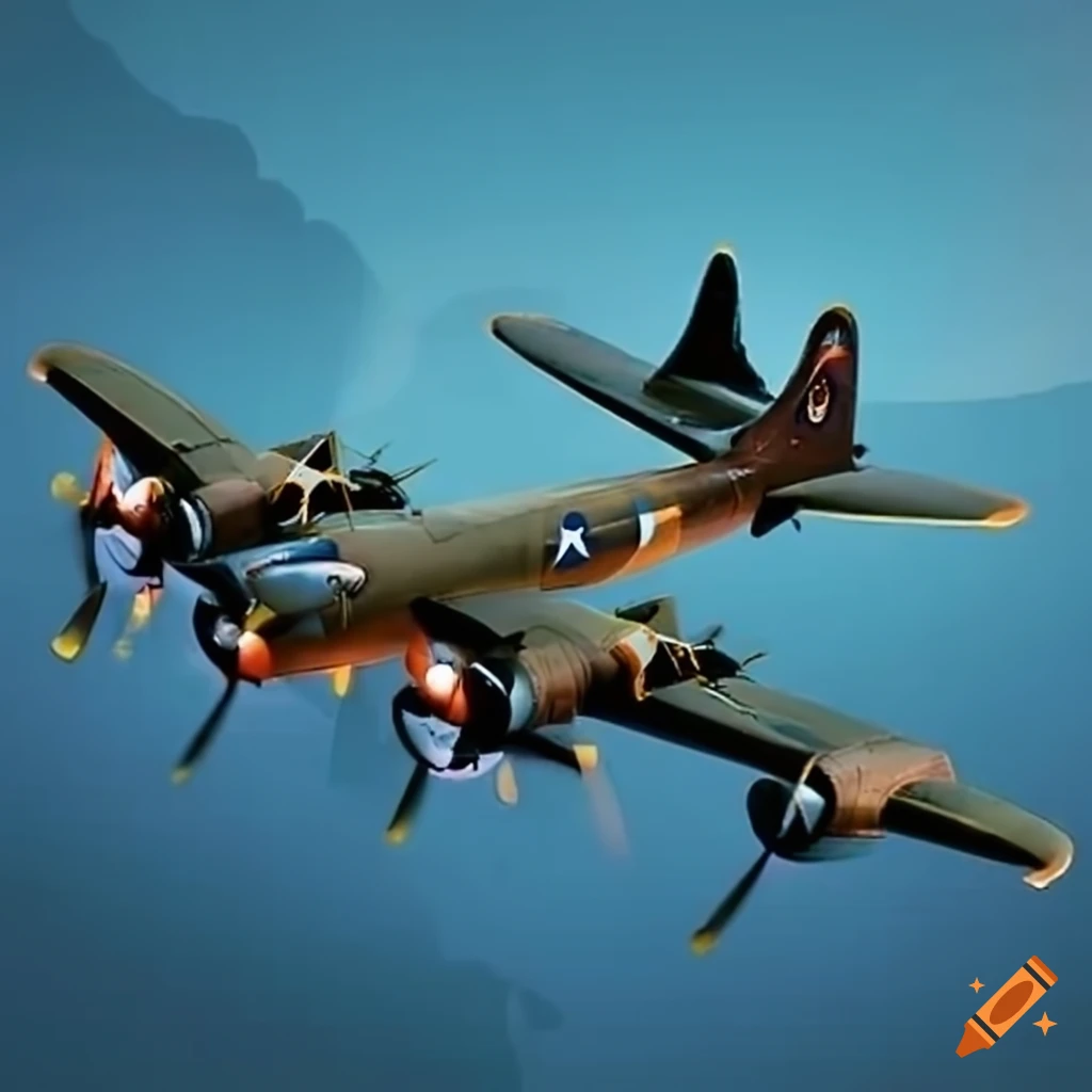 B-17 bomber disney character on Craiyon