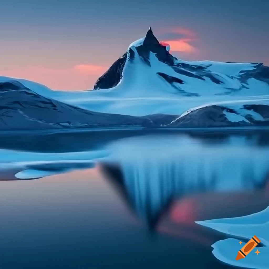 Arctic landscape on Craiyon