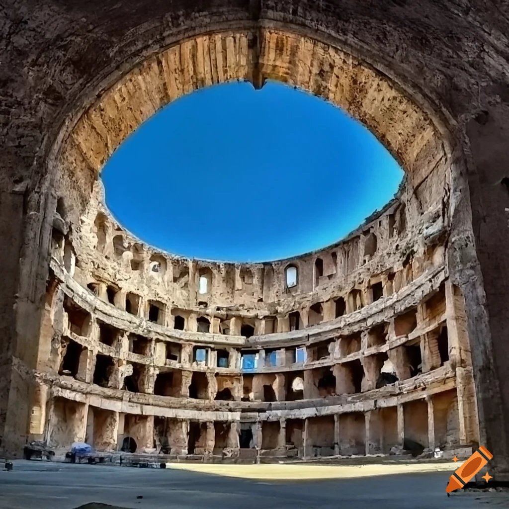 Ancient greek coliseum on Craiyon