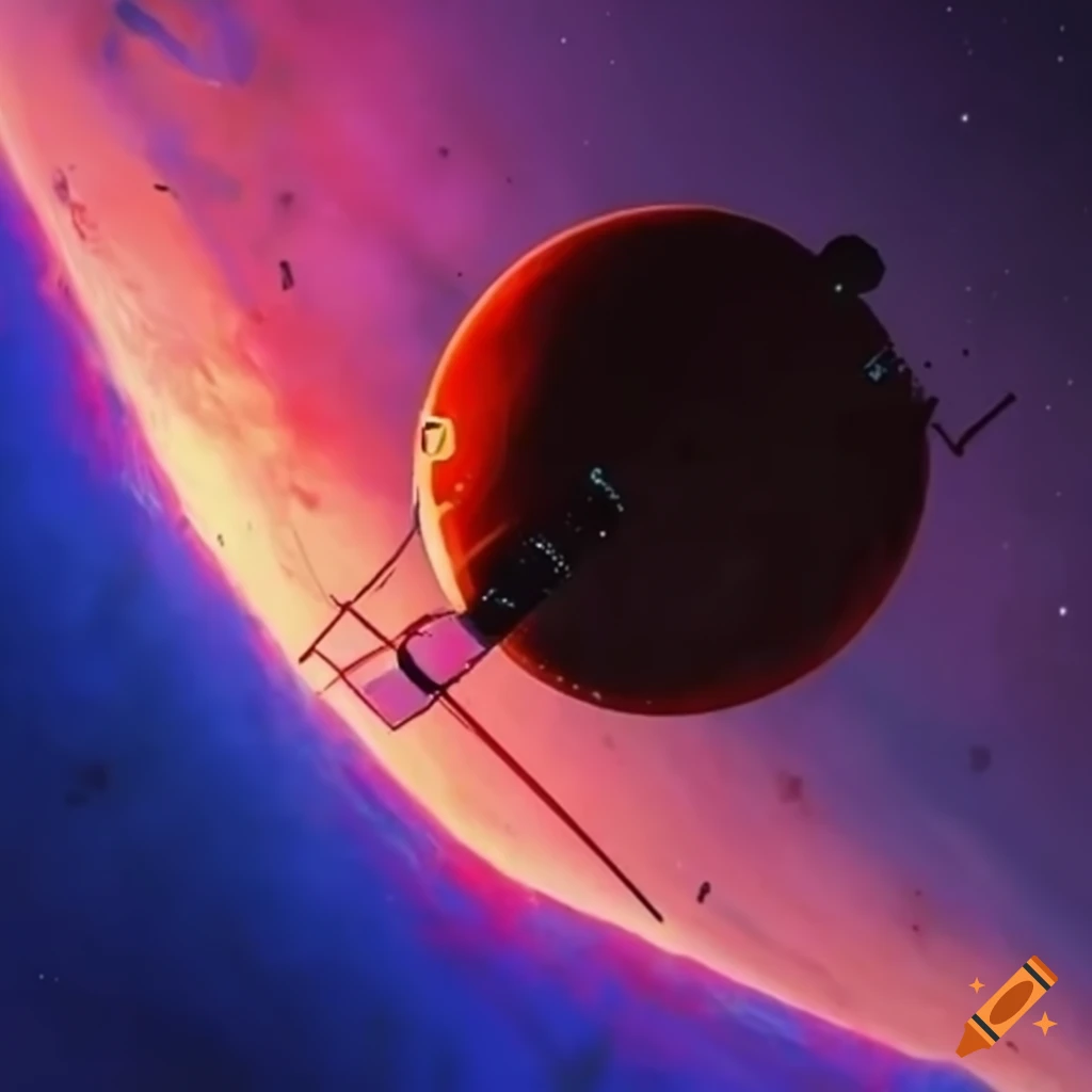 Lost astronaut looking outside space vehicle in psychedelic space on Craiyon