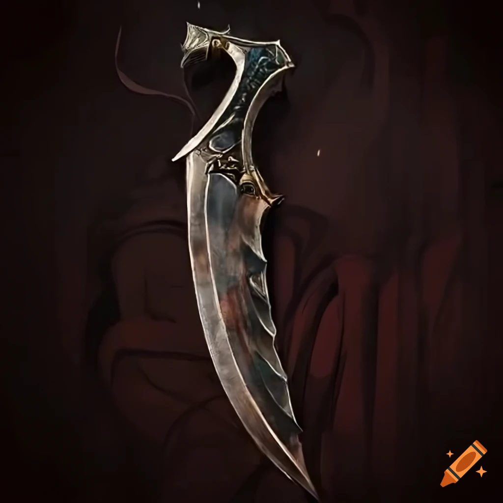 Cursed blade on Craiyon