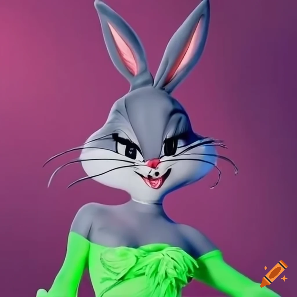 Bugs Bunny on RuPaul's Drag Race with neon leather runway category on ...