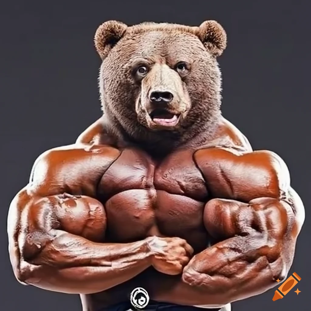 Bear bodybuilder winning the mr. olympia on Craiyon
