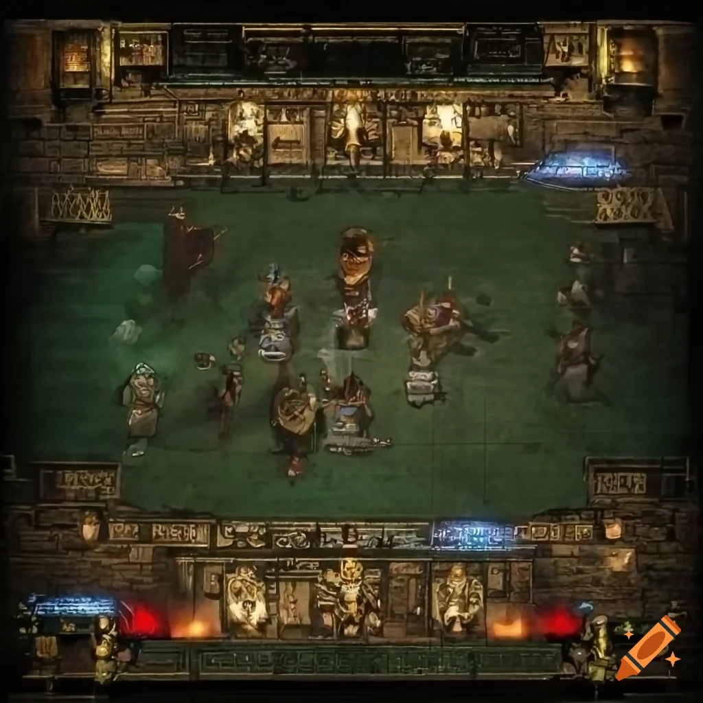 Rpg battle screen with 3 characters facing a beast in the background on ...