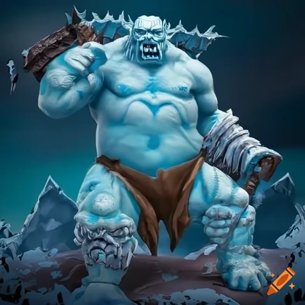 Ice ogre on Craiyon