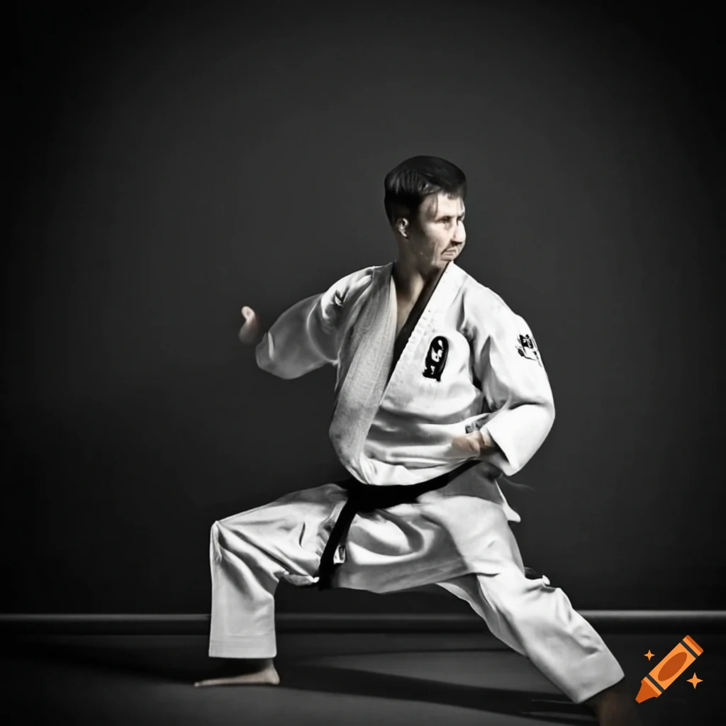 Kyokushin karate sensei on Craiyon