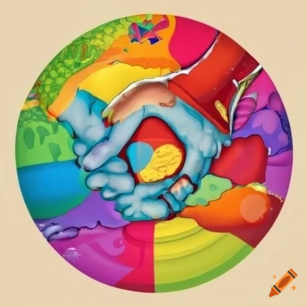 Multicolor poster for International Day of Human Fraternity celebration ...