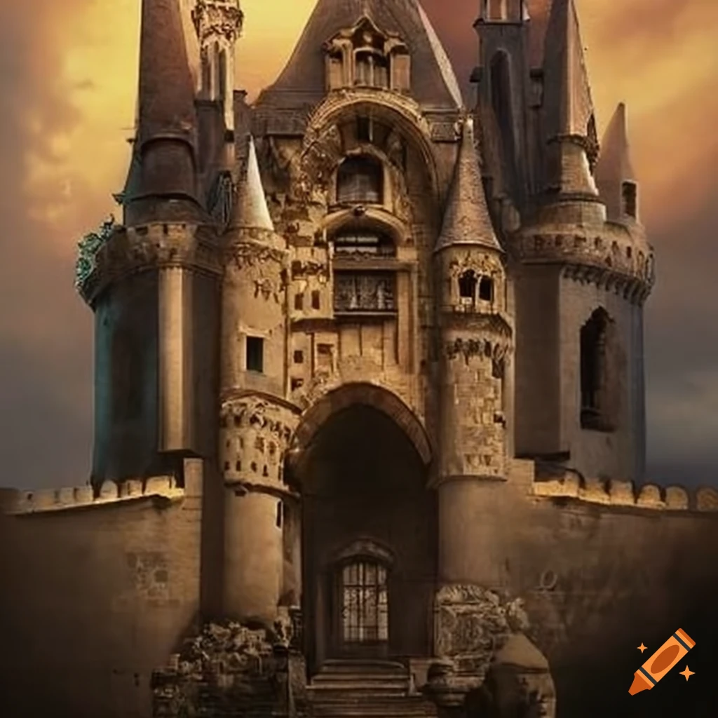 Medieval castle design by frank miller on Craiyon