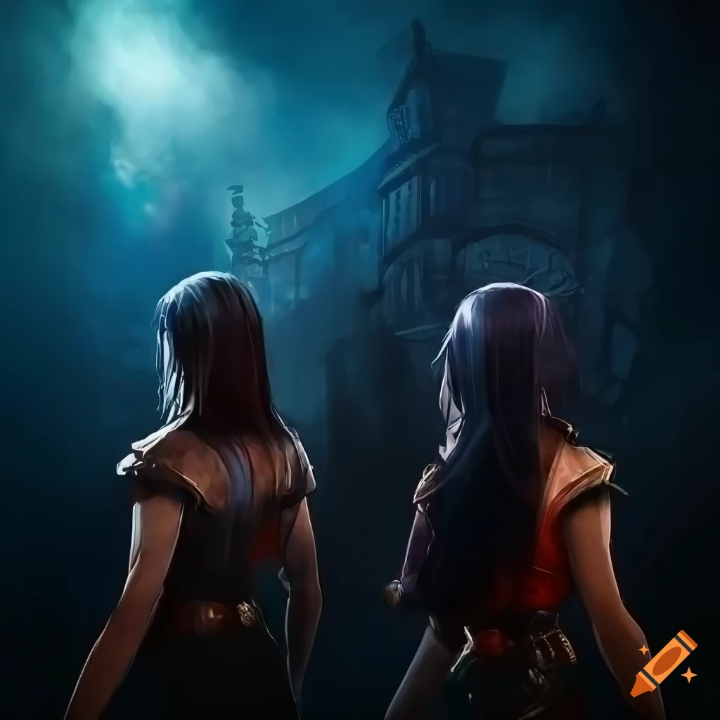 Rpg battle screen with characters facing a beast in the background on ...