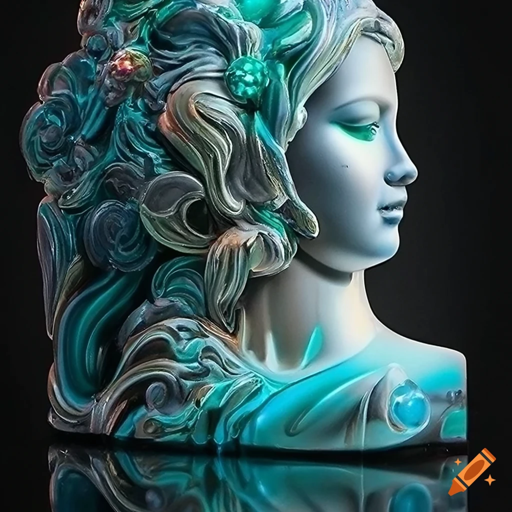 Sculpted ultra hd quality marble figures with intricate details and ...