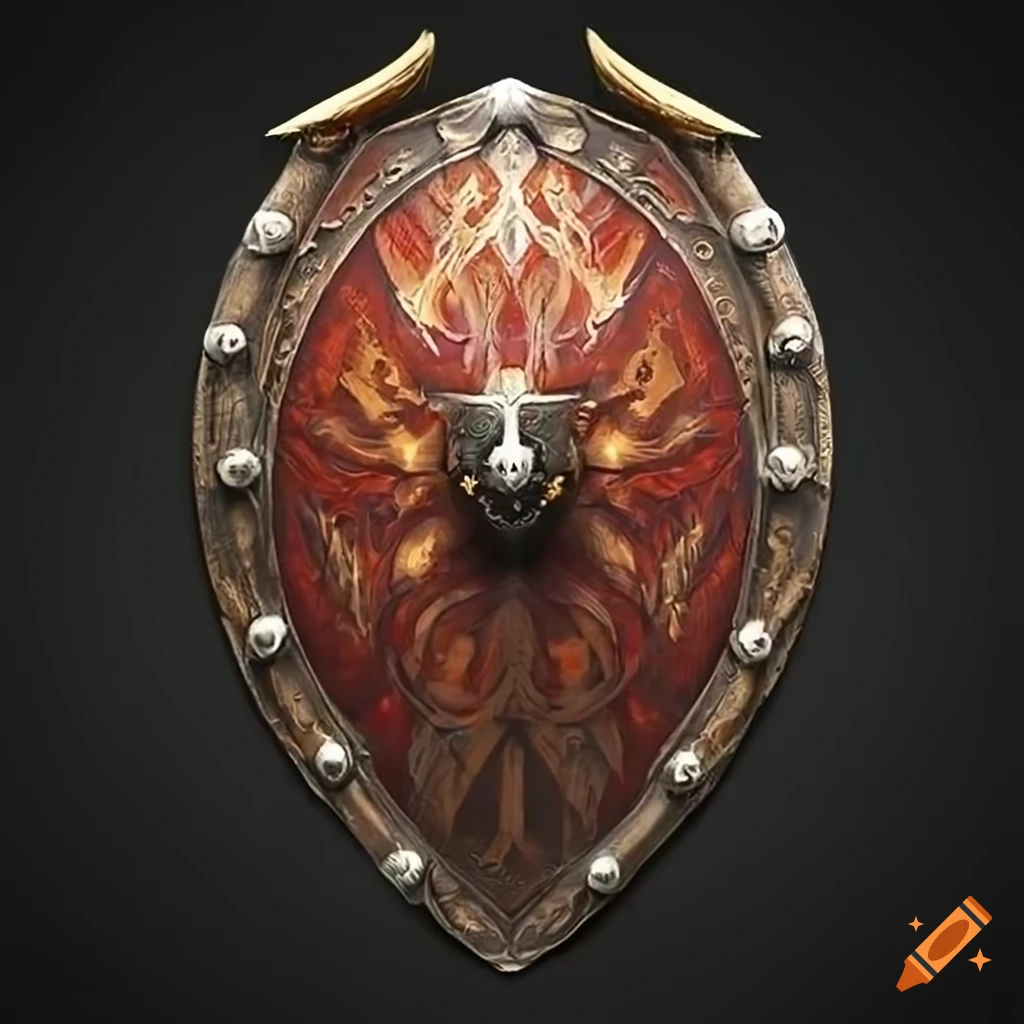 Fantasy shield on Craiyon