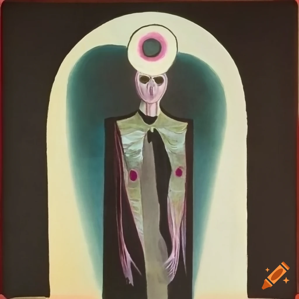 Paleon O'Brien's ghost in modernist outer suit, vampire cape, knight's ...