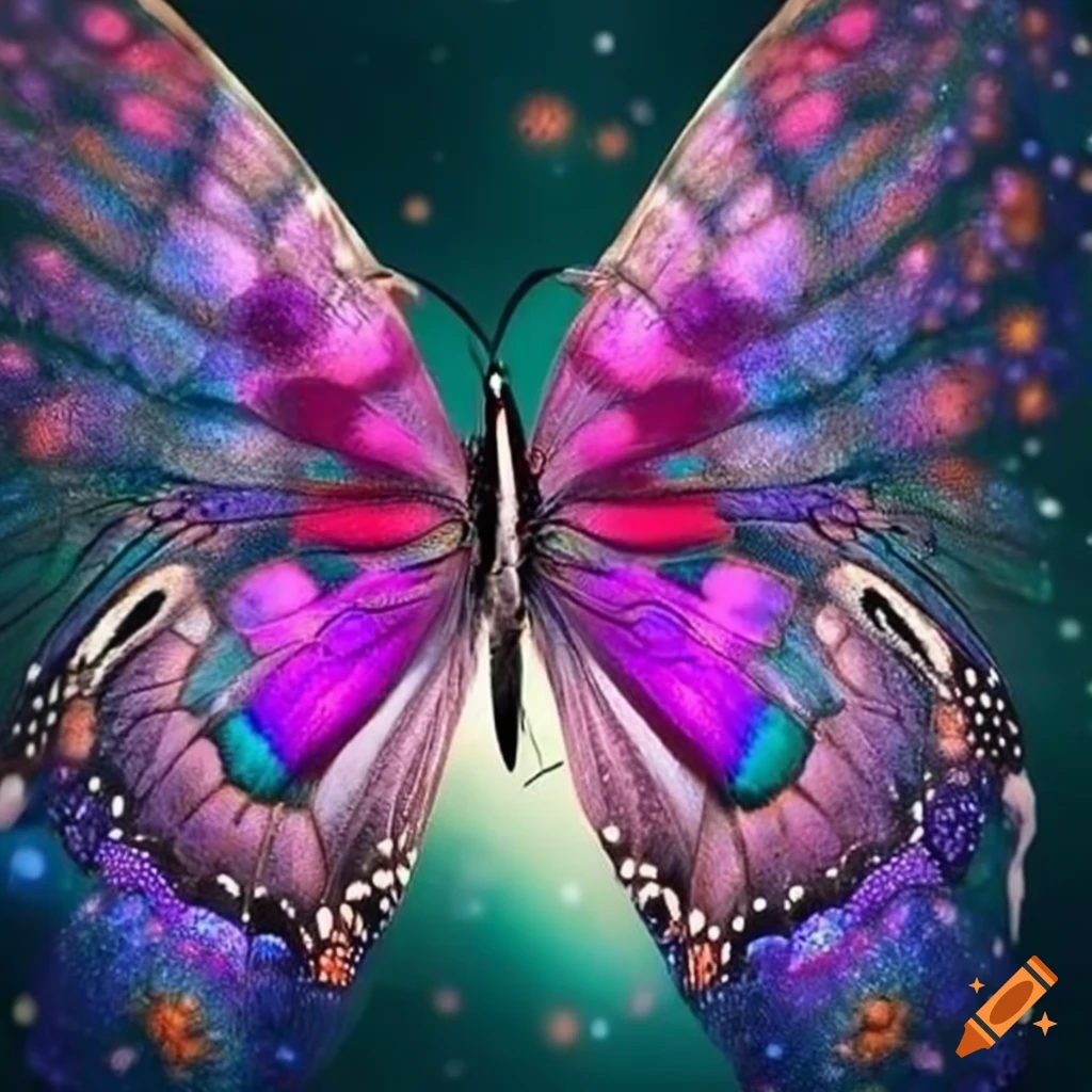 Gorgeous majestic beautiful magical butterfly on Craiyon