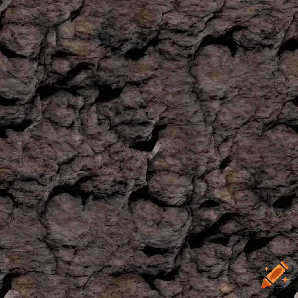 Texture of dark flat stone cave ground on Craiyon