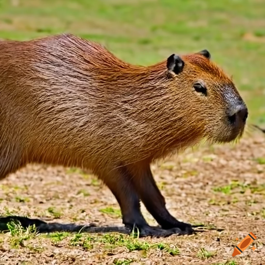 Cute capybara on Craiyon