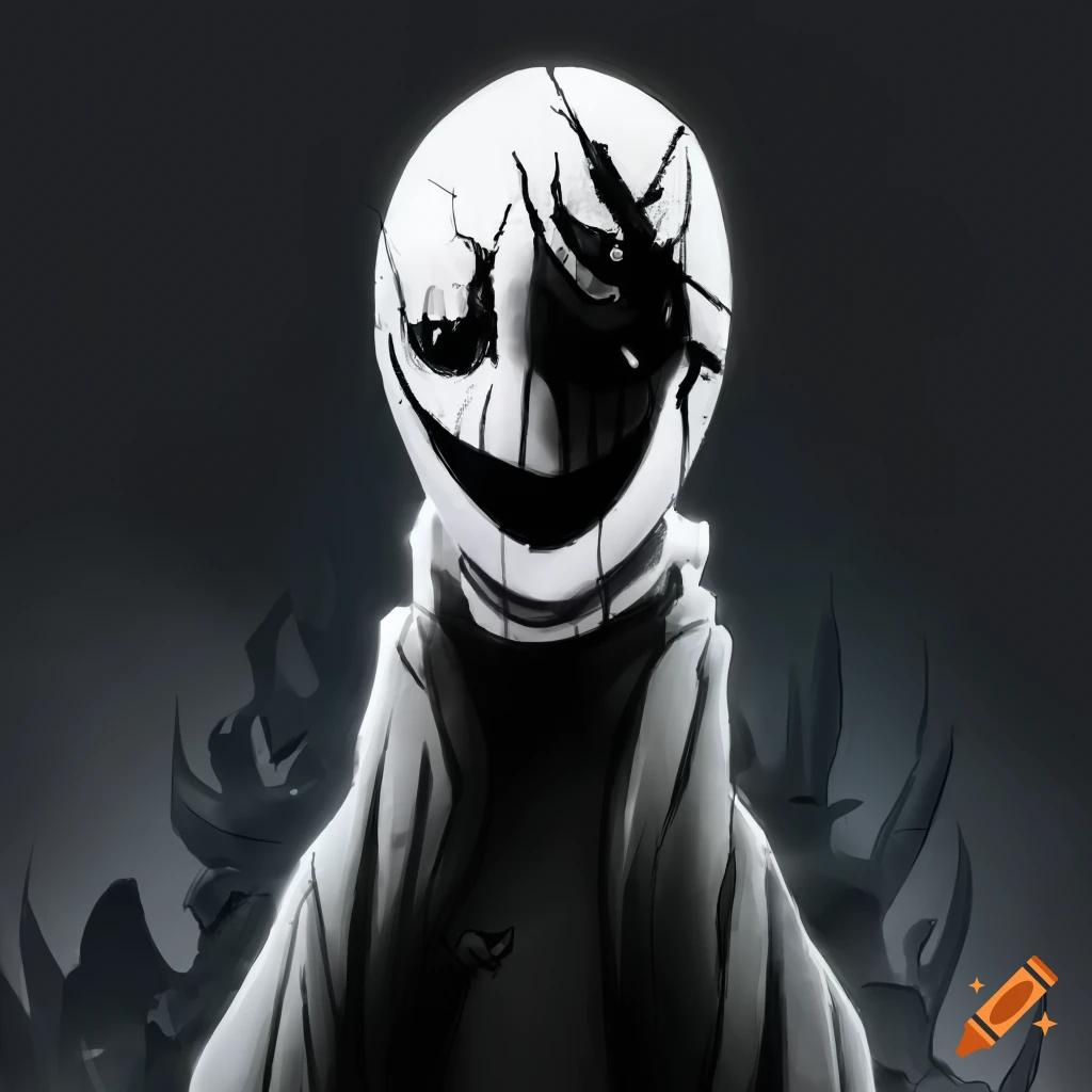 Gaster from undertale on Craiyon