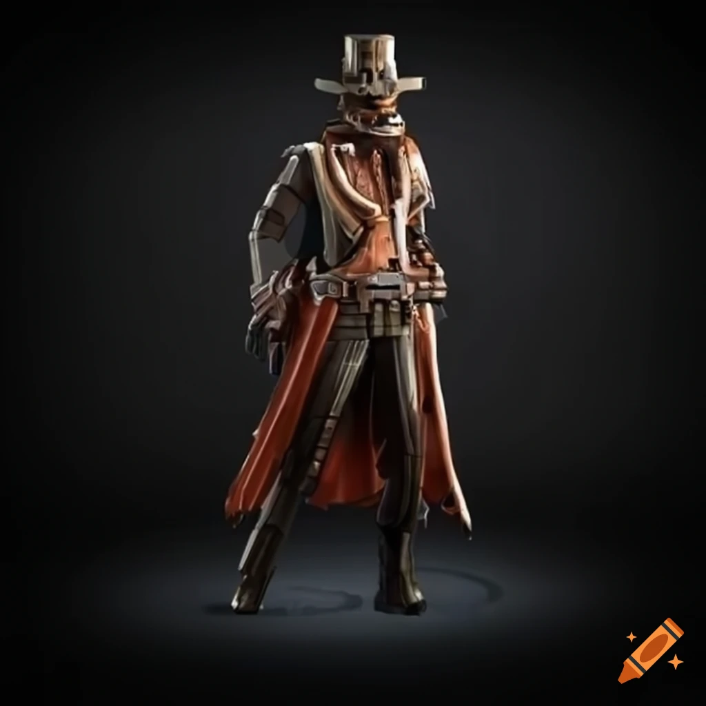 Wild west robot gunslinger on Craiyon