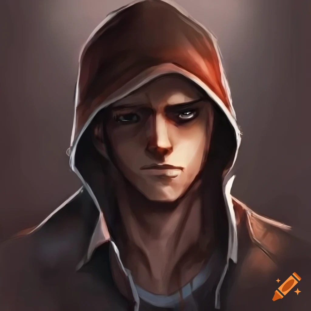 Alex mercer with hood up from the video game prototype on Craiyon