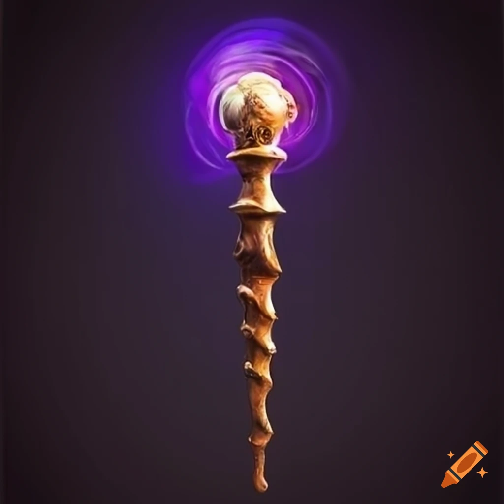 Magic staff on Craiyon