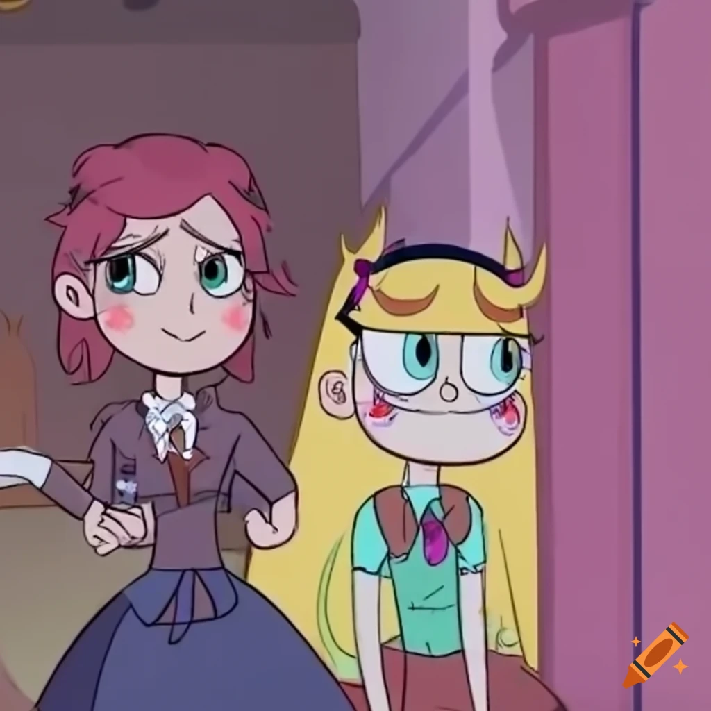 Crossover of star vs. the forces of evil and doki doki literature club ...