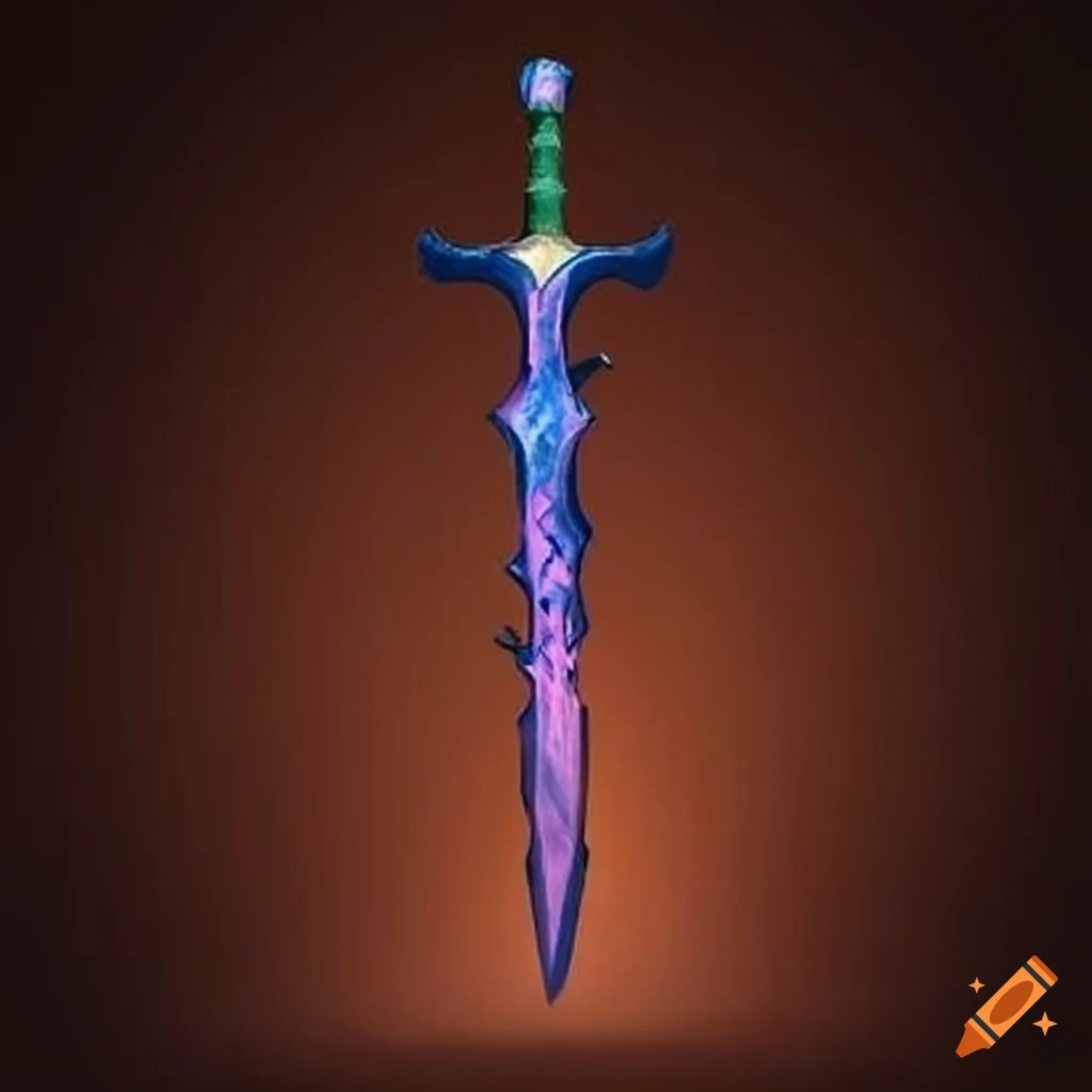 Magic sword inscribed with runes on Craiyon