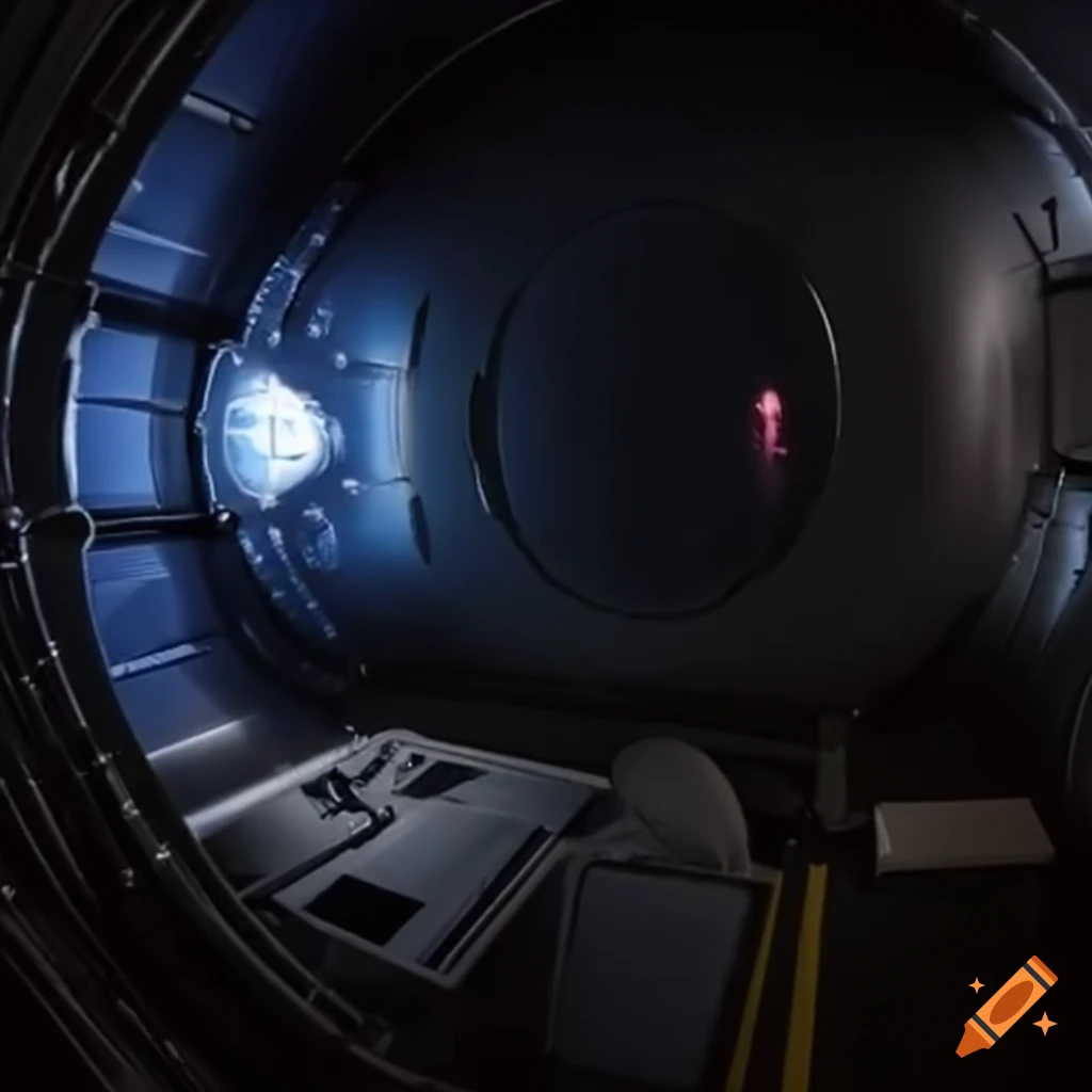 Space pod with side thrusters on Craiyon