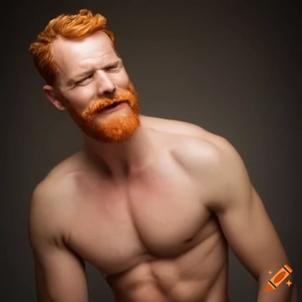 Athletic ginger man on Craiyon