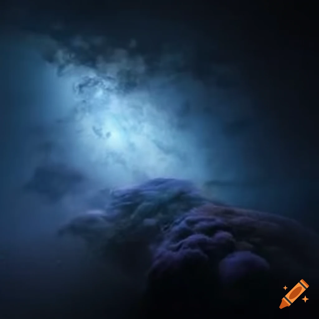 Dark sky rift into space on Craiyon