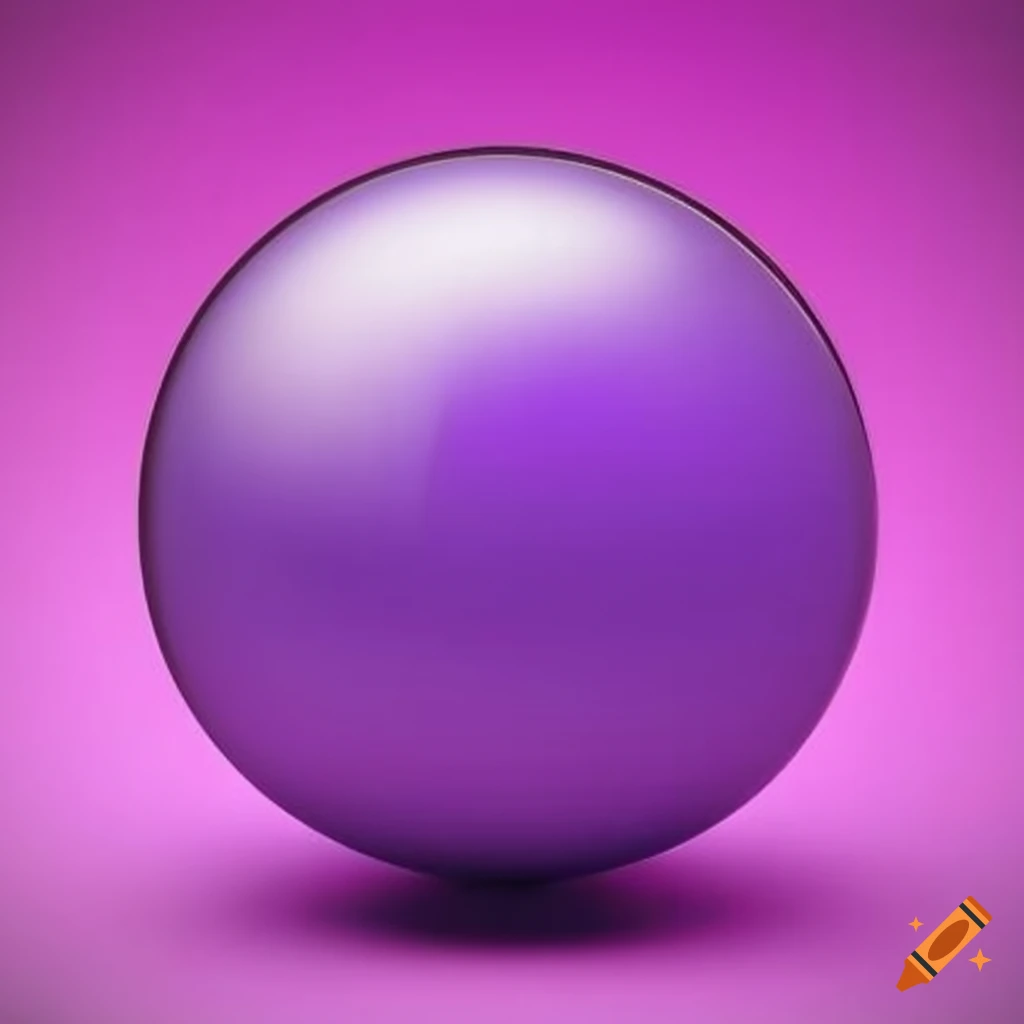 Purple round 3d ball on Craiyon