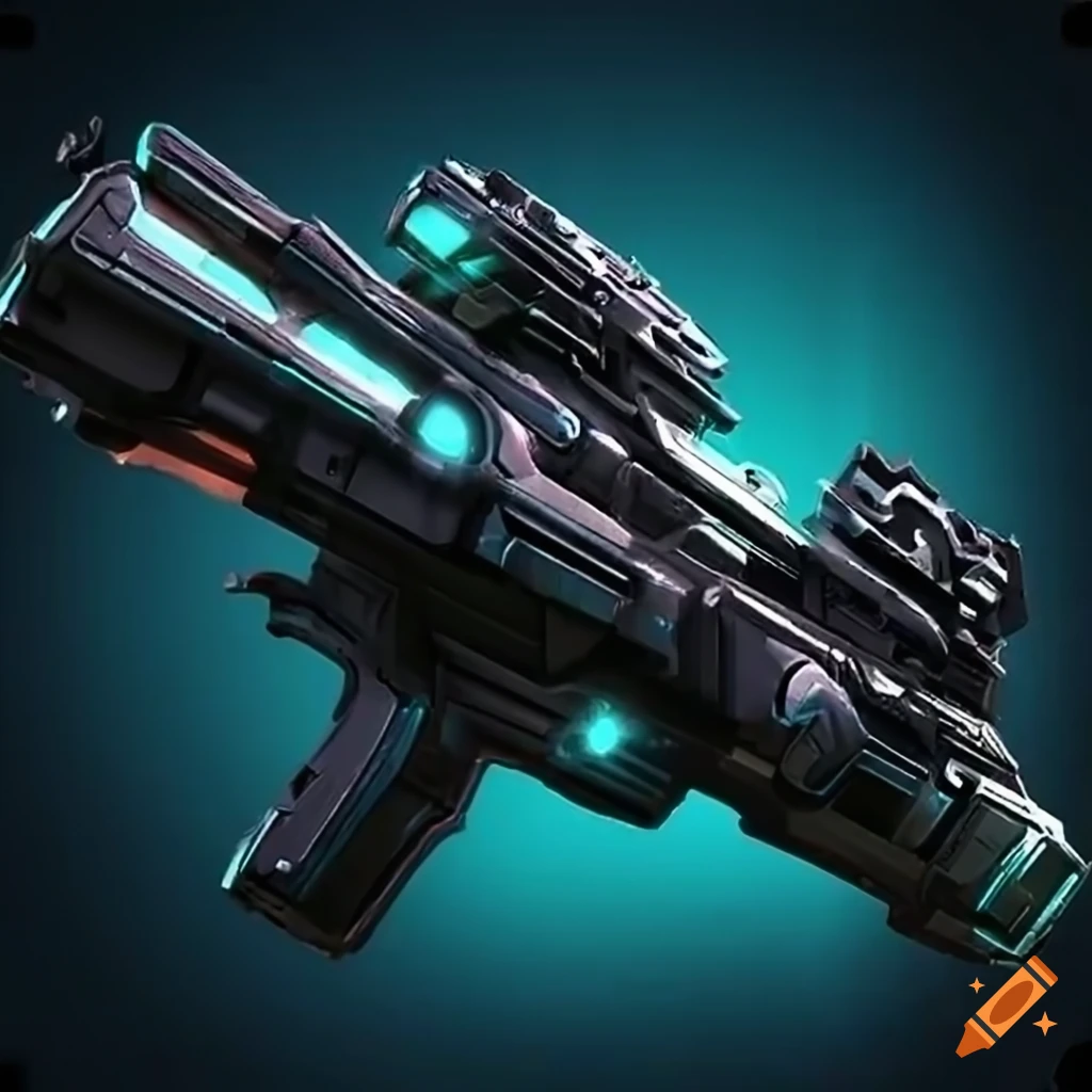 Sci-fi laser cannon on Craiyon