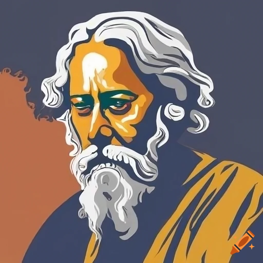 Rabindranath tagore on Craiyon