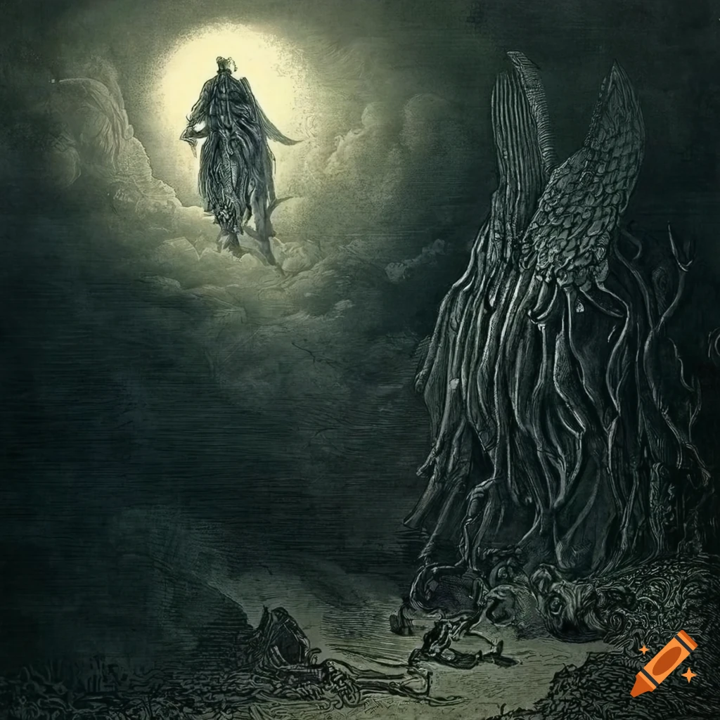 Abyssal angels gustave dore on Craiyon