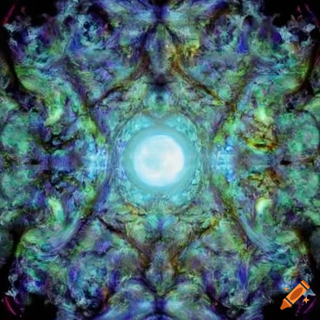 Labrador with enchanting moonlight patterns and dynamic shadows on Craiyon