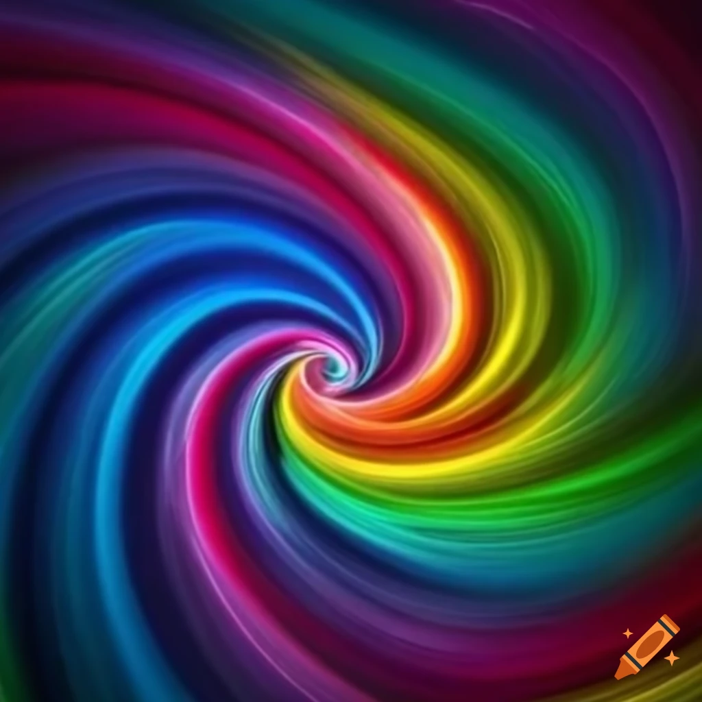 Colorful vortex on Craiyon