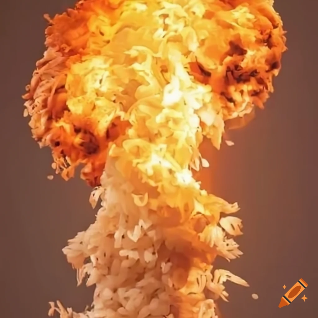 Rice explosion on Craiyon