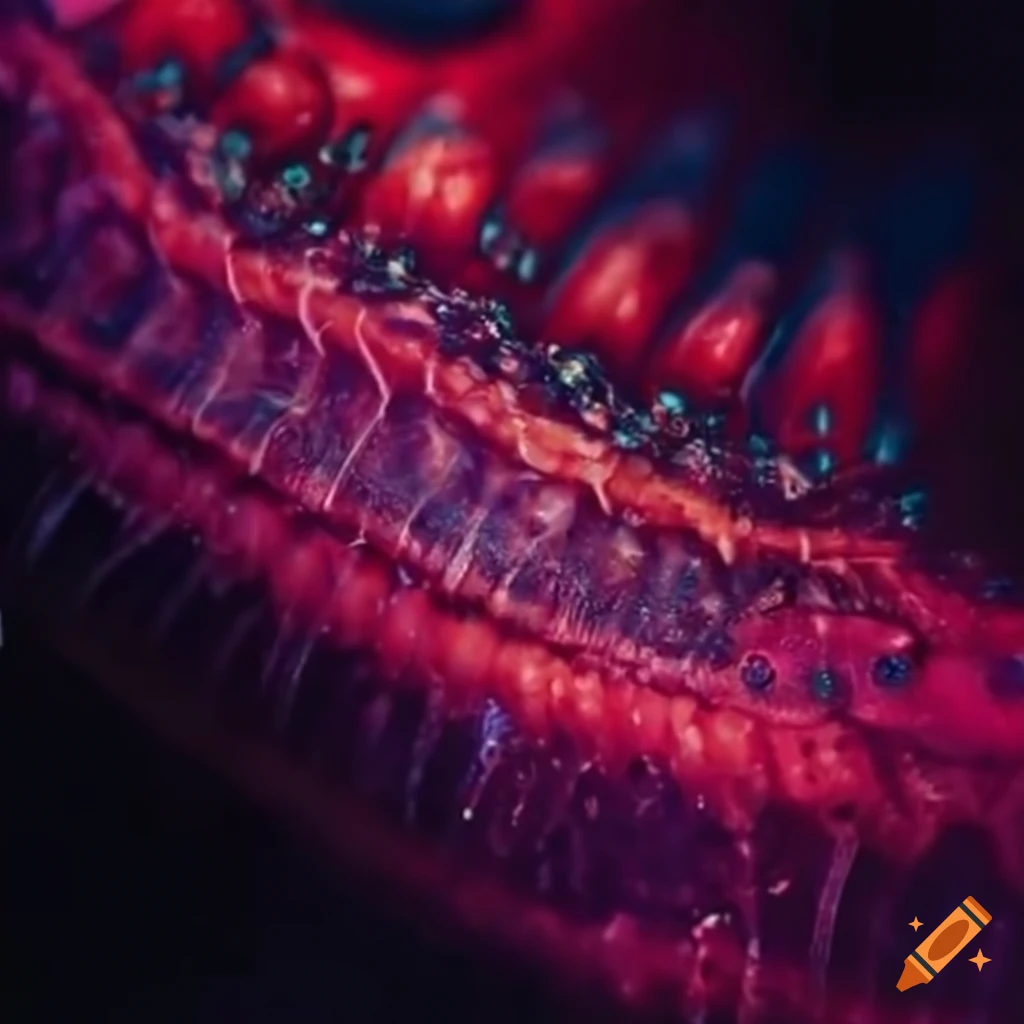 Interdimensional worm digging a wormhole in deep space on Craiyon